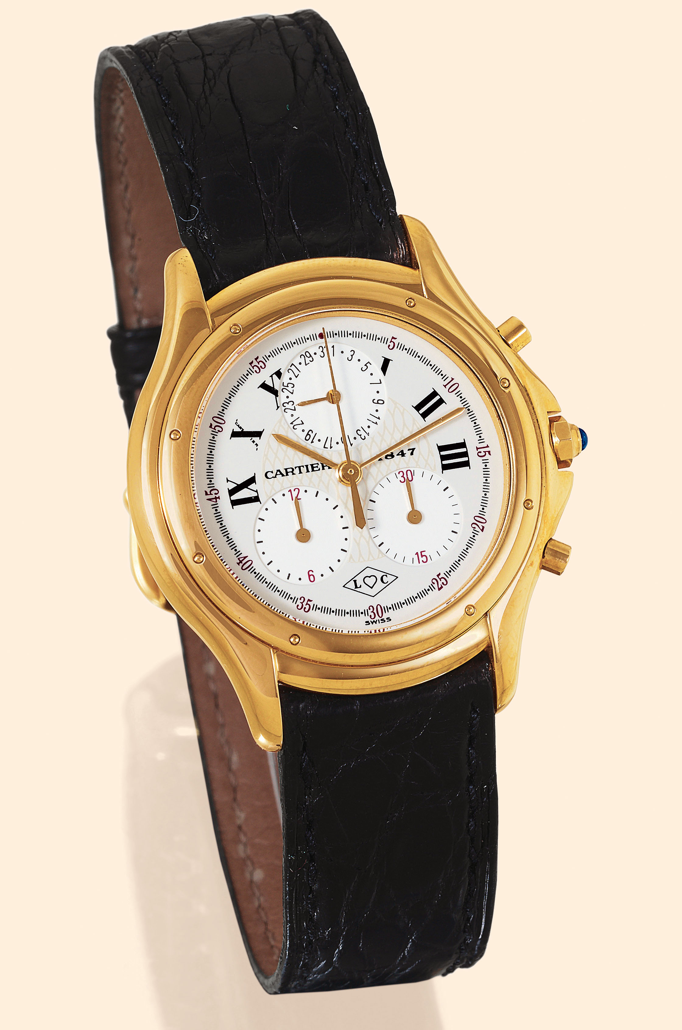La Cote des Montres : Enchères Yellow Gold “Cougar Chronoreflex ...