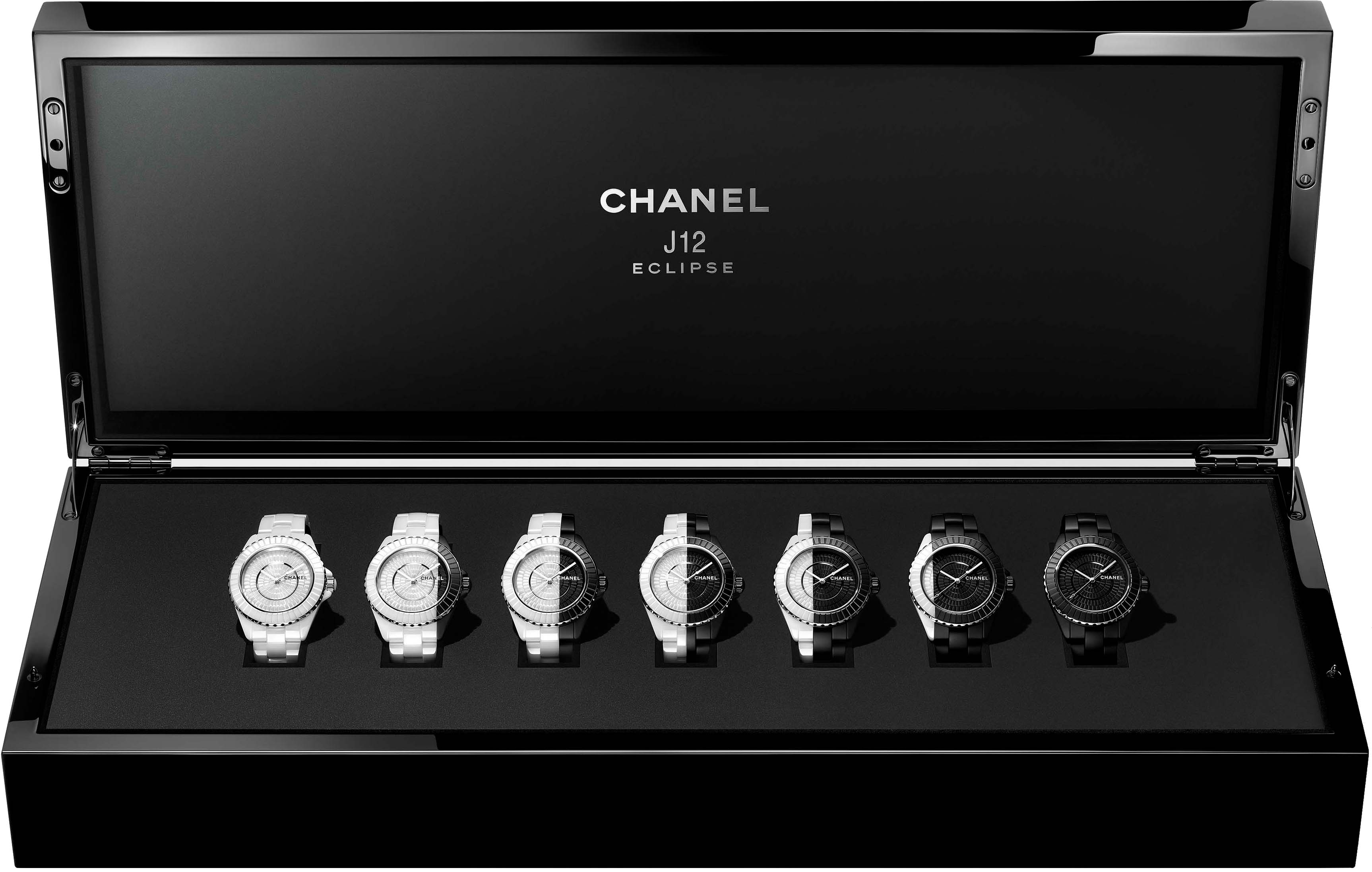 La Cote des Montres: CHANEL J12 Eclipse Box - From light to full black