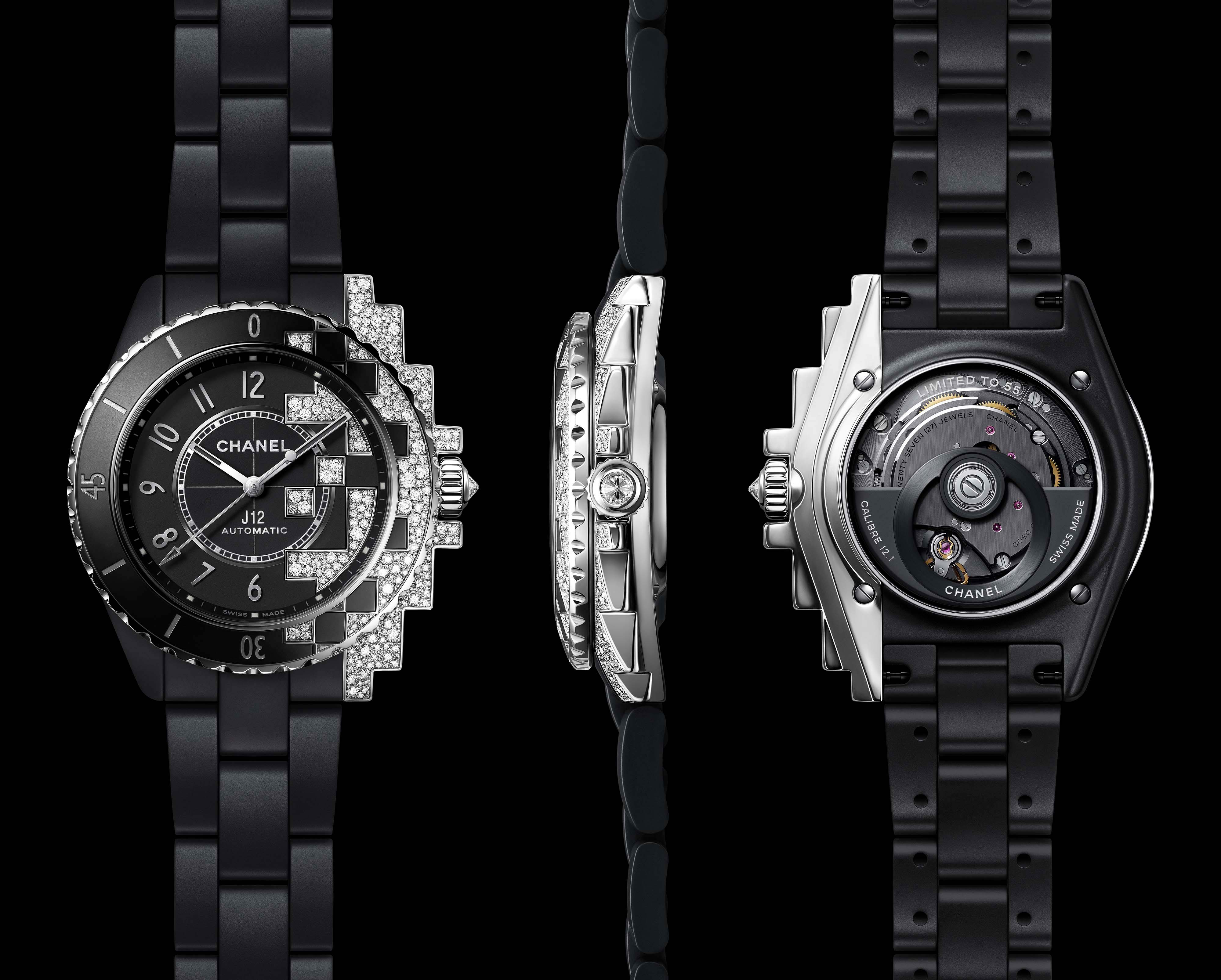 La Cote des Montres: CHANEL J12 Hyper Cybernetic - A pixelated motif in ...