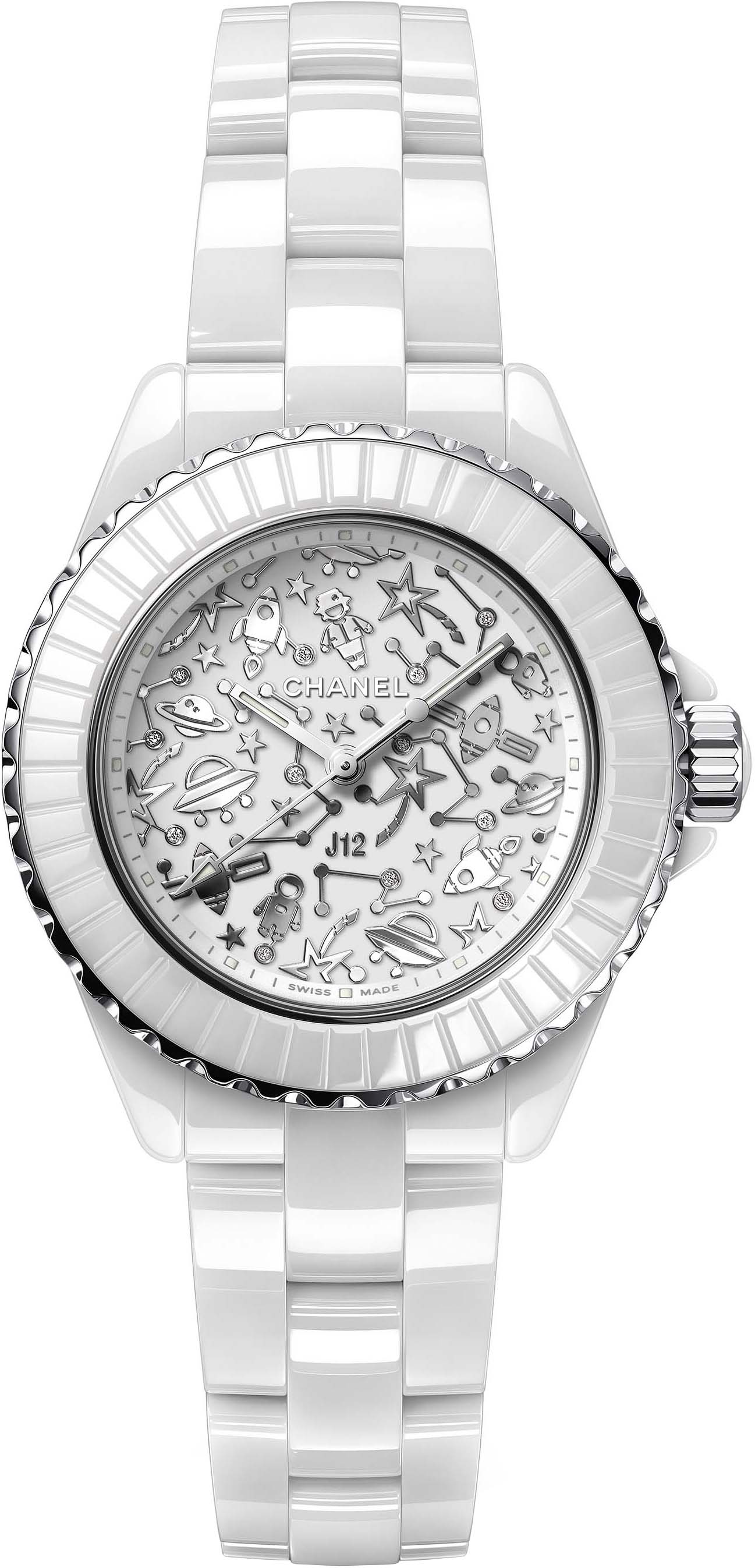 La Cote des Montres: CHANEL J12 Cosmic - An interpretation in white ...