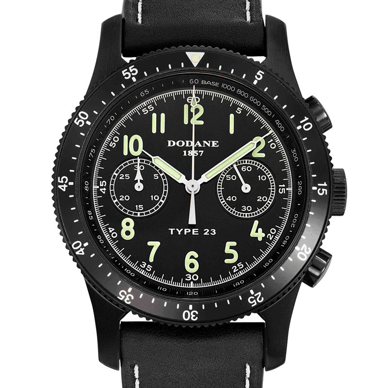 La Cote des Montres : La montre Dodane Type 23 version PVD noir - Un ...