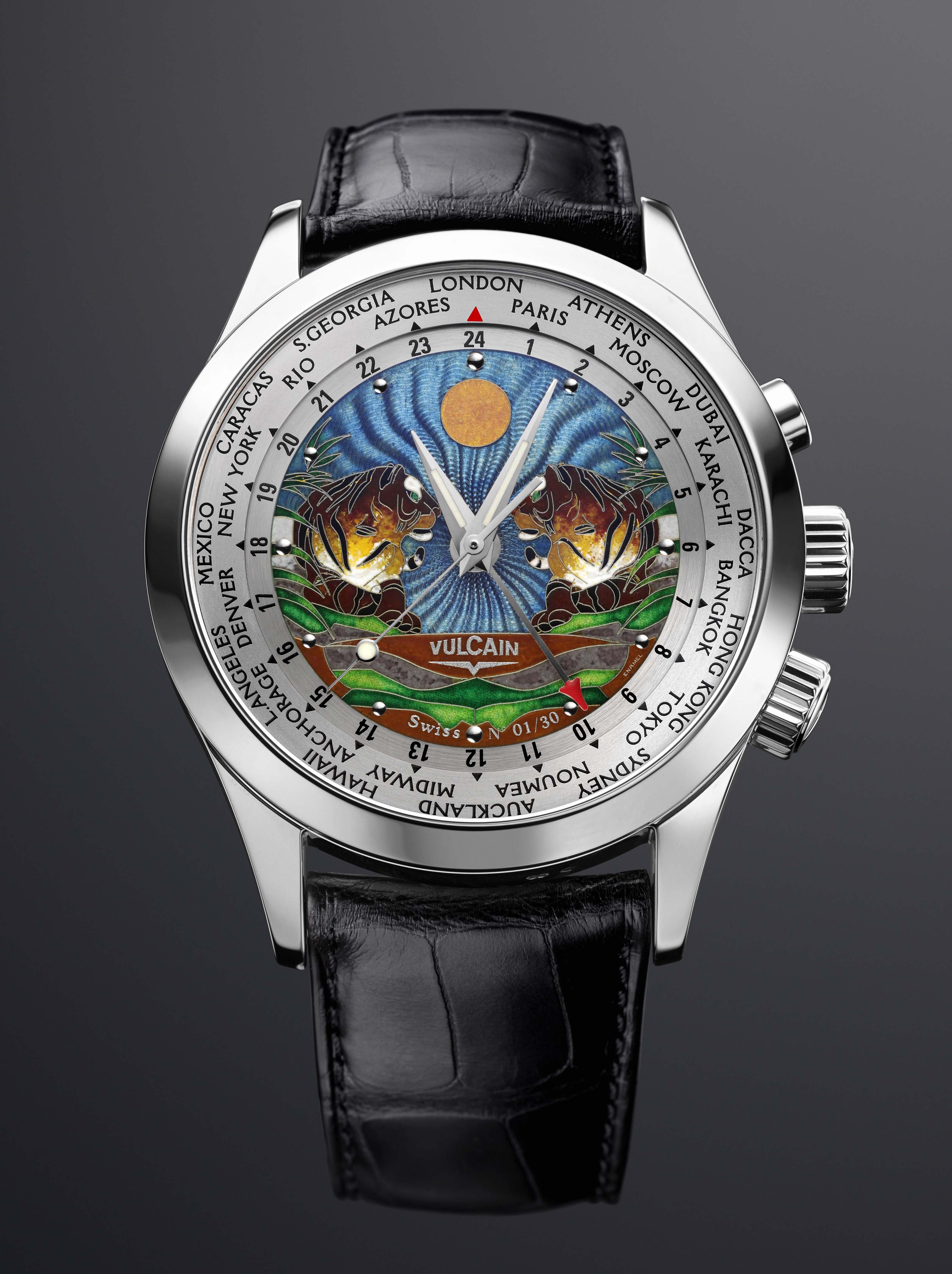 La Cote des Montres : La montre Vulcain Aviator GMT « The Tigers ...