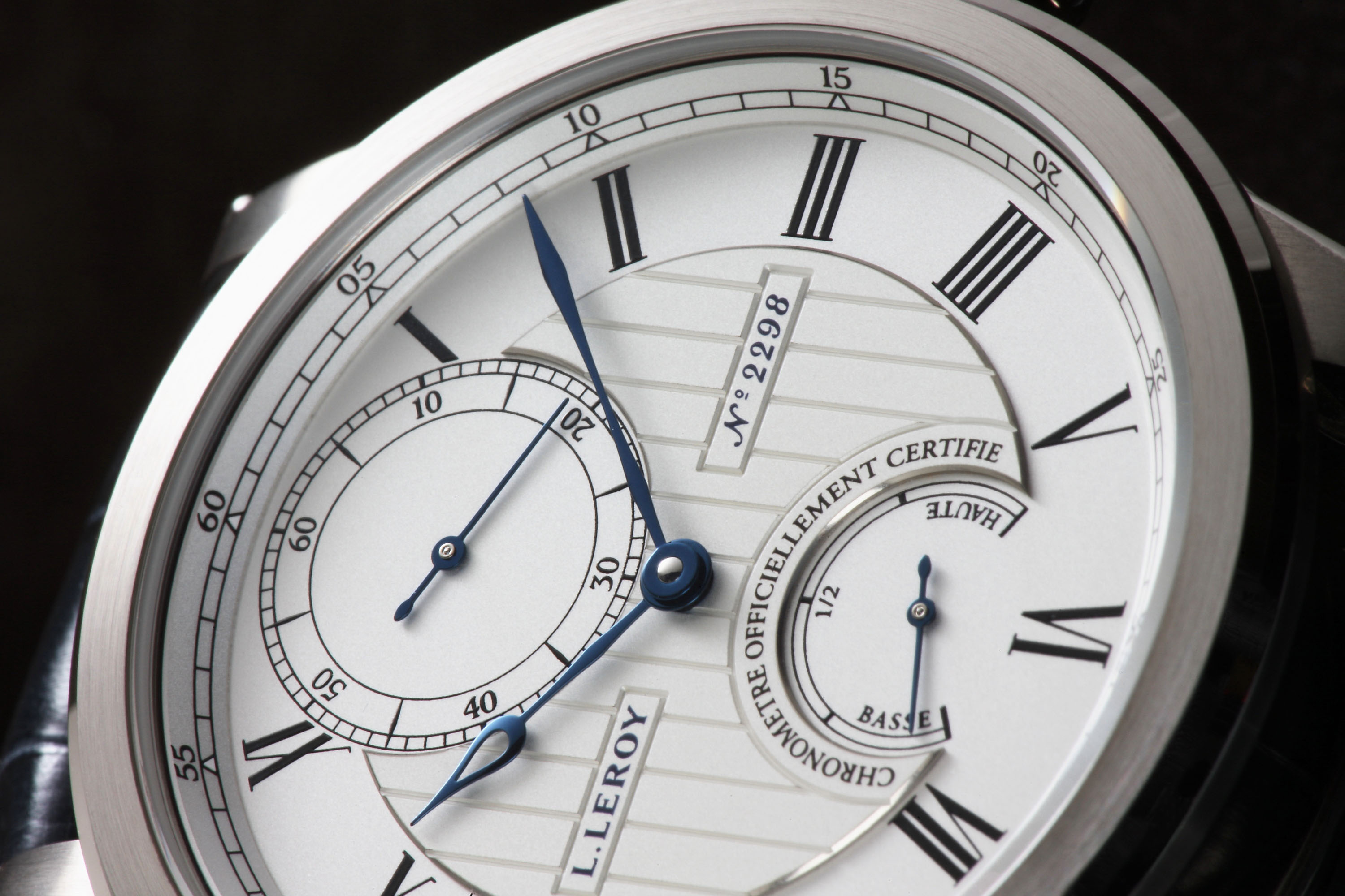 La Cote des Montres: Shooting of the L.Leroy Marine model large seconds ...