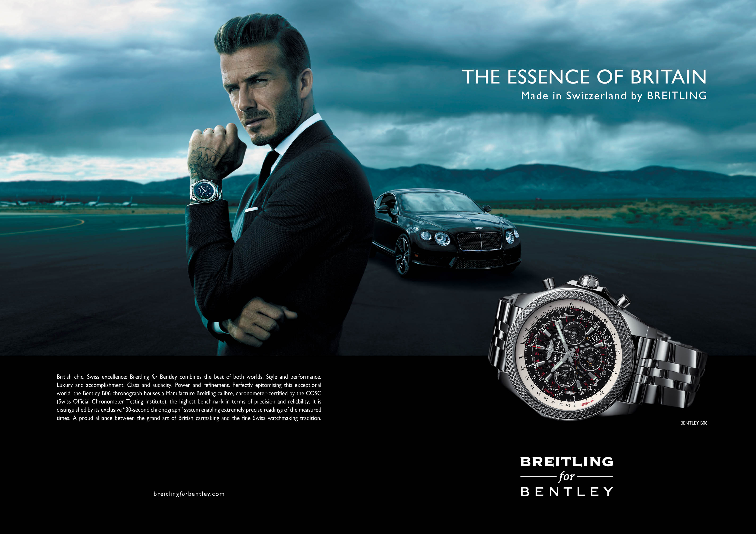 La Cote des Montres : David Beckham est le visage de Breitling for ...