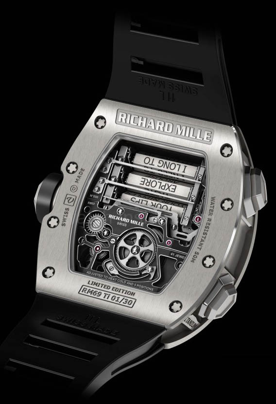 La Cote des Montres : La montre Richard Mille Tourbillon RM 69 érotique ...