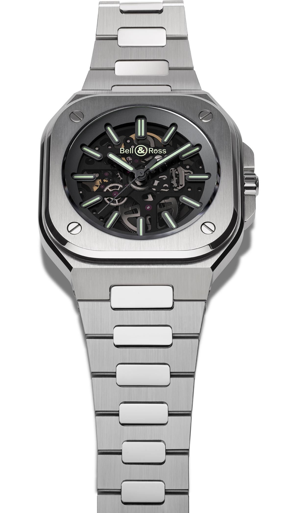 La Cote des Montres: The Bell & Ross BR 05 Skeleton LightLum watch - An ...