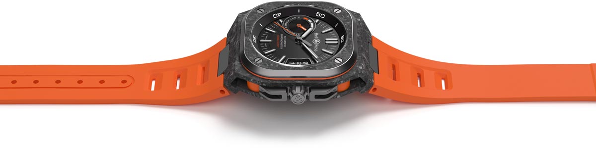 La Cote des Montres: The Bell & Ross BR-X5 Carbon Orange watch - Avant ...