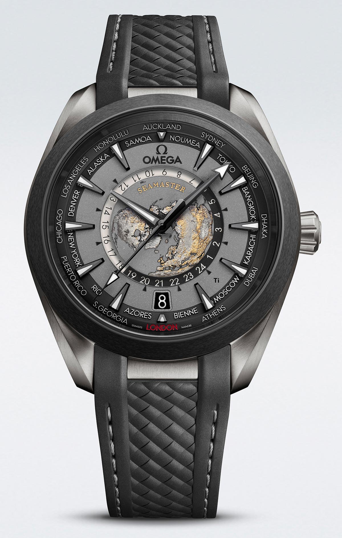 La Cote des Montres : La montre Omega Seamaster Aqua Terra Worldtimer ...