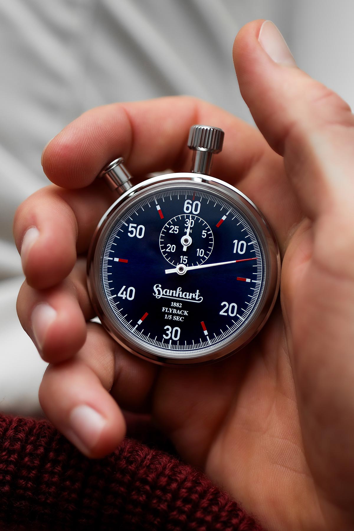 La Cote des Montres : Hanhart Red X Blue & Red X Grey + Stopwatch - 2 ...