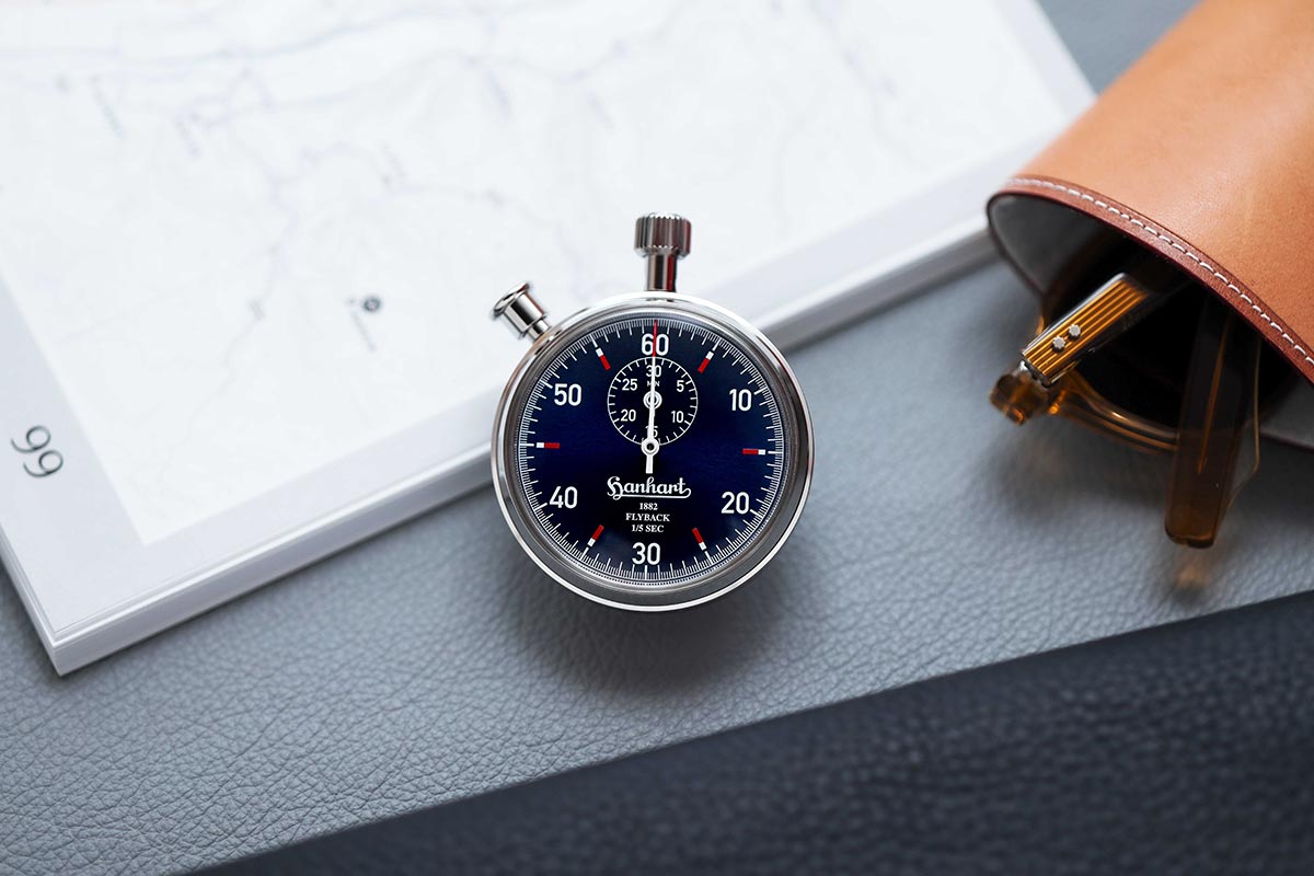 La Cote des Montres : Hanhart Red X Blue & Red X Grey + Stopwatch - 2 ...