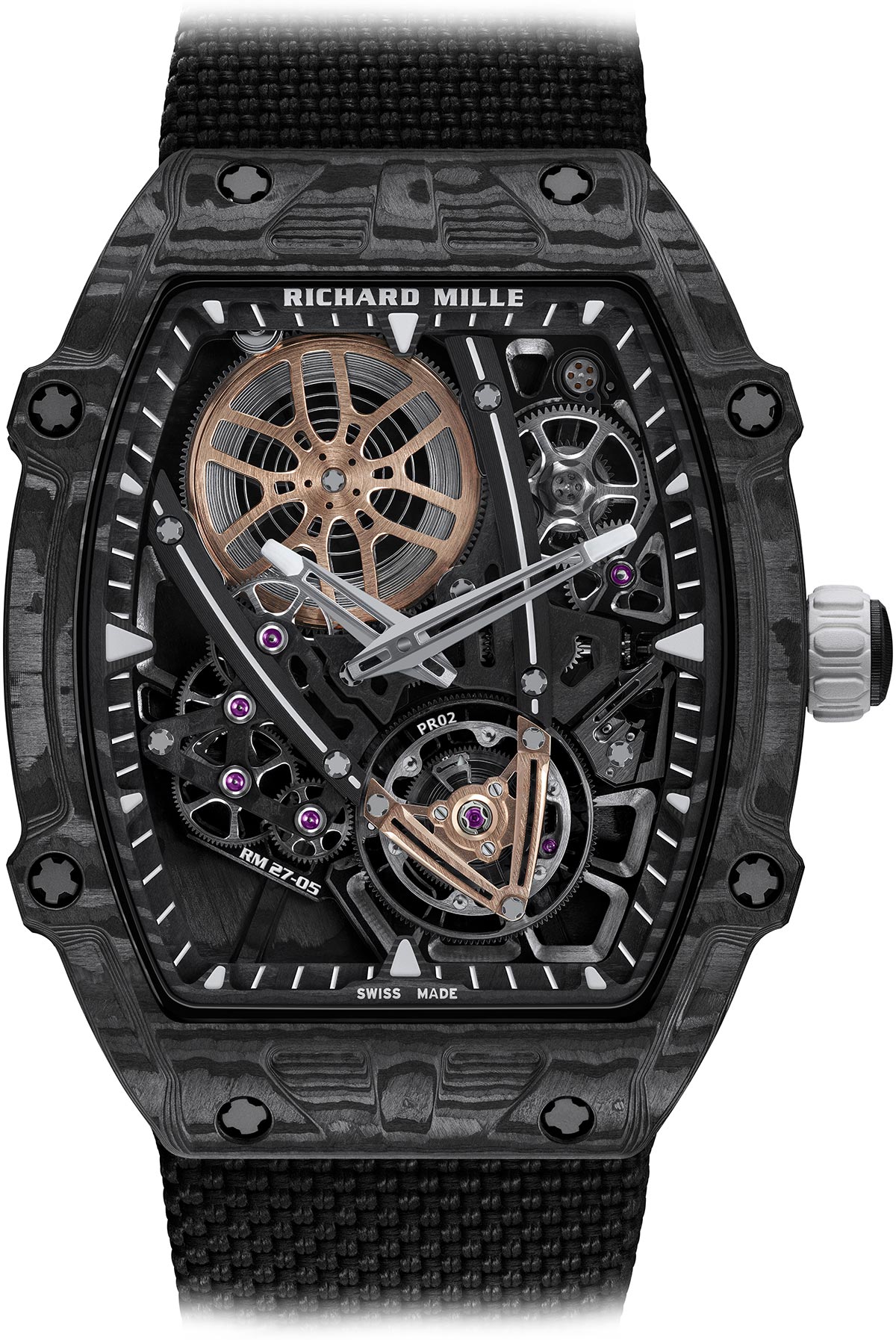 La Cote des Montres : La montre Richard Mille RM 27-05 Tourbillon Volant Rafael Nadal - Cette ...