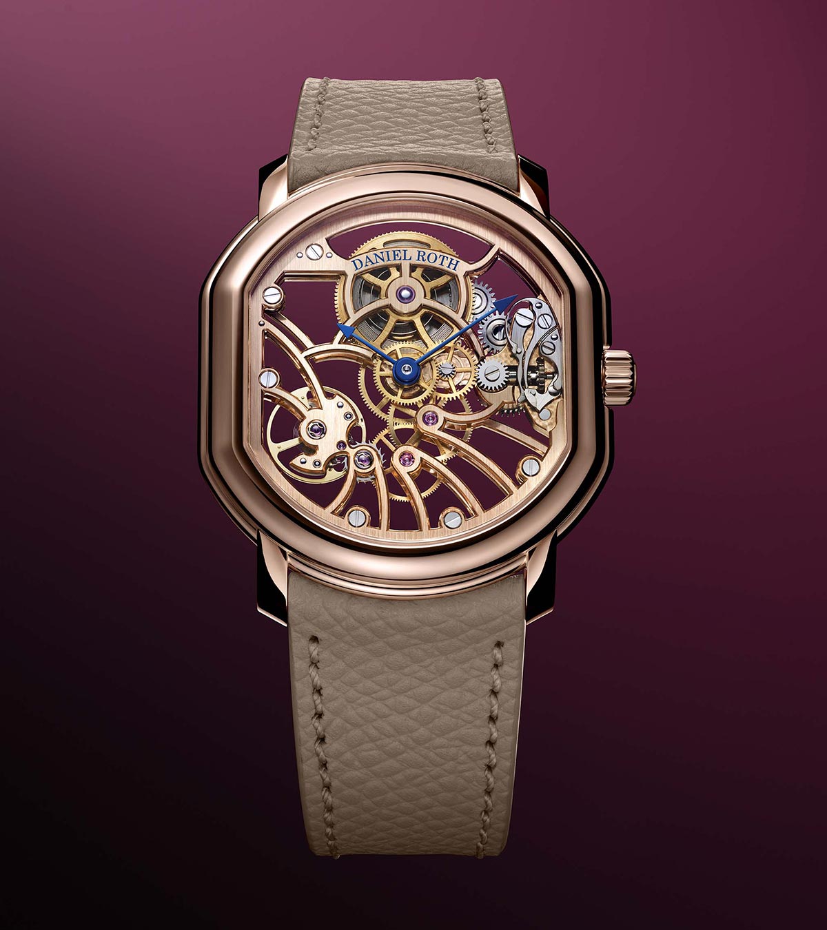 La Cote des Montres : La montre Daniel Roth Extra Plat Rose Gold ...